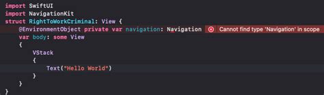 Cannot Find Type Navigation In Scope · Issue 11 · Rebeloper