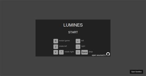 Lumines Codesandbox