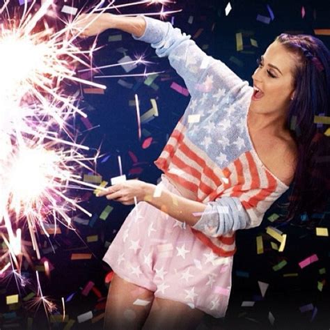Kathy Perry In Wildfox 4th Of July Sweater In A Promotional Shoot For