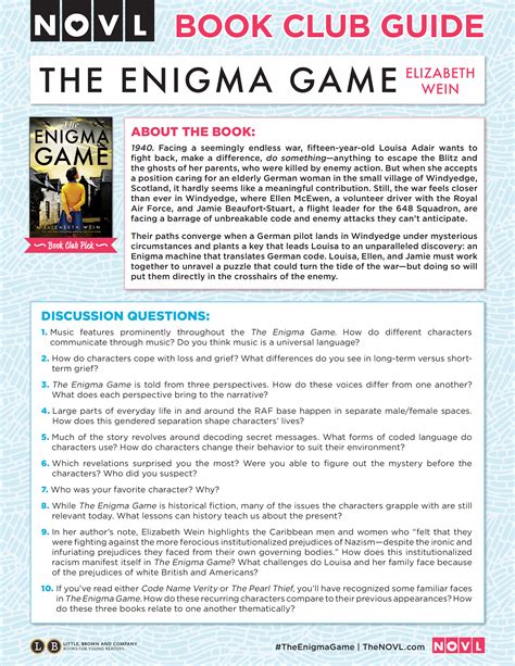 The Enigma Game By Elizabeth Wein Hachette Book Group