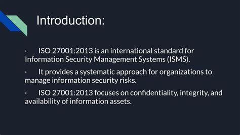 Iso 27001 2013 Information Security Management Systems Isms