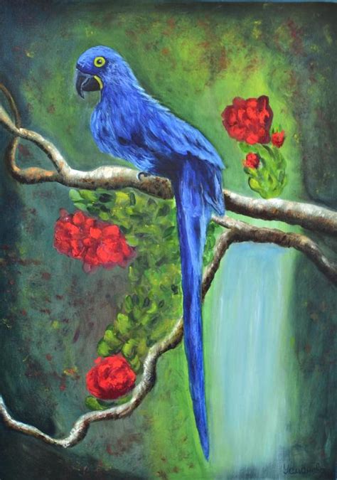 Картина гіацинтовий ара — ціна 2800 грн у каталозі Картини Купити товари для дому та побуту за