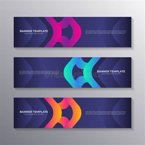 Modern Abstract Gradient Banner Template Applicable For Banners Header Footer Advertising