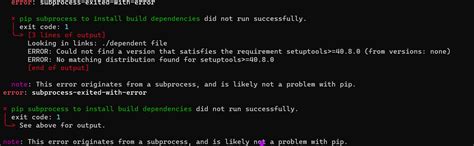 解决python离线安装pyautogui时报错no Matching Distribution Found For Setuptools