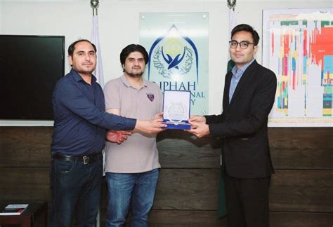 Inam Ullah Khan On Linkedin Receiving The Shield Of Honor From Dr