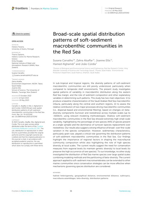 Pdf Broad Scale Spatial Distribution Patterns Of Soft Sediment