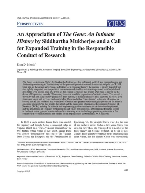 An Appreciation Of The Gene An Intimate History By Pdf