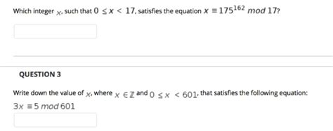 Solved Which Integer X Such That