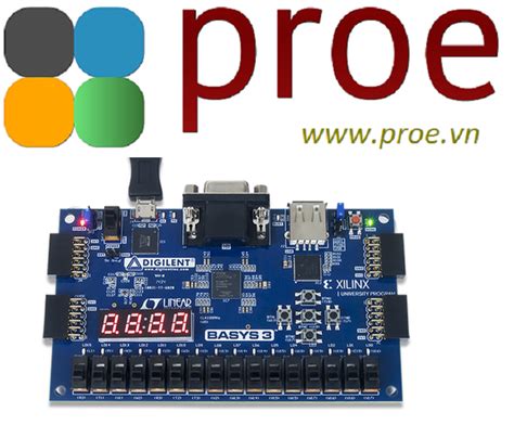 Basys 3 Artix 7 Fpga Trainer Board Điện Tử Proe
