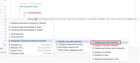 How To Disable Expensive Method Warning Project Wide For Unity S Debug