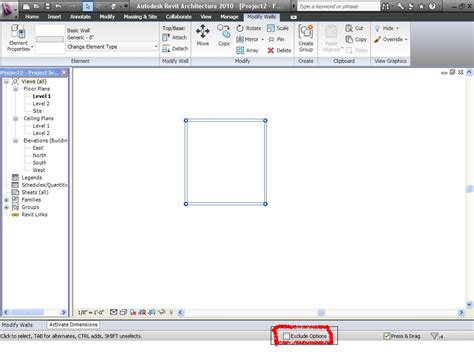 Exclude Design Options Button In Revit 2010
