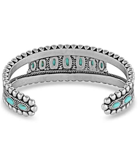 Montana Silversmiths Womens Lucky Roads Cuff Bracelet Cowpokes Work