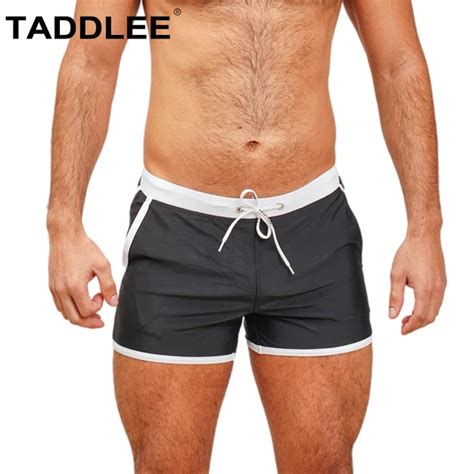 Taddlee Swimwear Men Swimsuits Square Leg Swim Trunks Briefs Bikini
