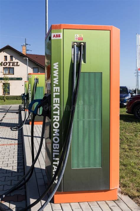 Vestec Czech Republic July 19 2022 Supercharger Tesla Station