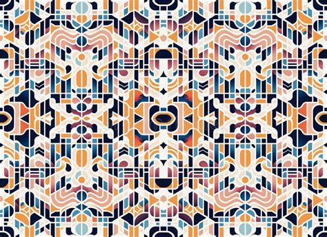 Cool Rapport Of Abstract Lines And Shapes Irregulars For Repeat Background Stock Illustration