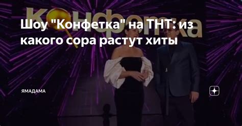 Шоу Конфетка на ТНТ из какого сора растут хиты ЯМадама Дзен