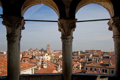View Of The Roofs And Campanile From The Top Of Palazzo Contarini Del