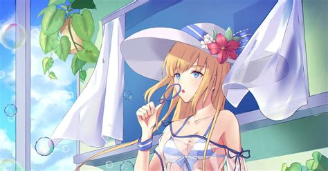 Girl Bikini Swimsuit Summer Pixiv