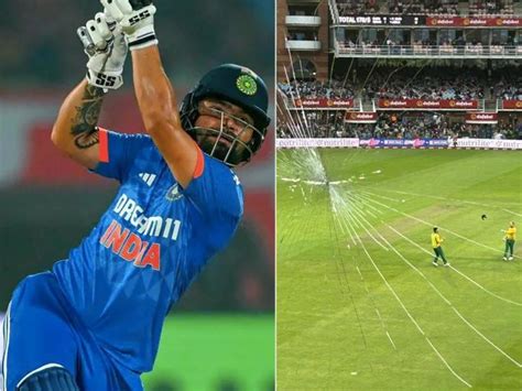Watch Rinku Singh Shatters Media Centre Glass During 1st T20i Vs South