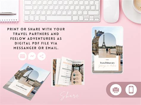 Travel Itinerary Template Editable Honeymoon Planner Mobile Travel Itinerary Canva Travel