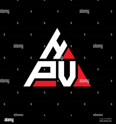 Hpv Triangle Letter Logo Design With Triangle Shape Hpv Triangle Logo