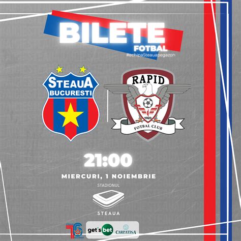 S au pus în vânzare biletele pentru meciul cu Rapid CSA Steaua Clubul Sportiv al Armatei