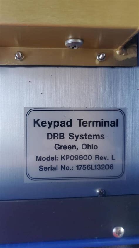 4593 Drb Drb 96 Key Order Entry Keypad Car Wash Tunnel