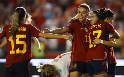 Resumen Del Partido España Vs Suiza 5 0 Nations League Femenil Goles