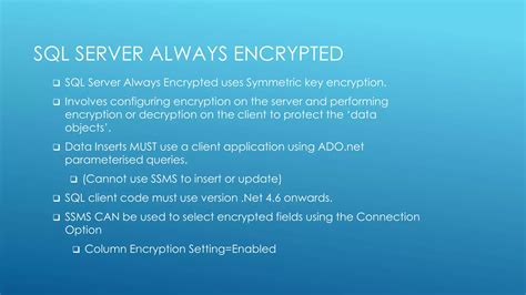 Sql Server 2016 Always Encrypted Pdf