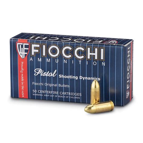 Fiocchi 9mm Luger Fmj9ap 115gr 50box Apex