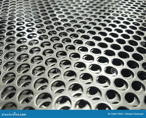 Perforated Steel Stock Image Image Of Holes Components 236611905