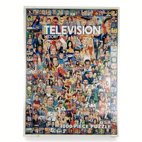 White Mountain Games Television History 00 Piece Puzzle 2009 Sealed
