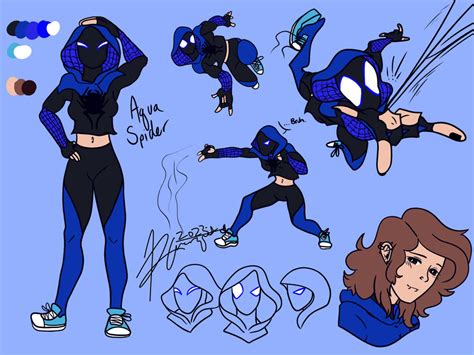Spidersona Reference Sheet By Denseshadow On Deviantart