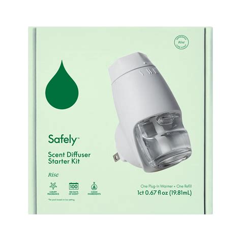 Safely Scent Diffuser Starter Kit With Plug In Warmer And One Refill