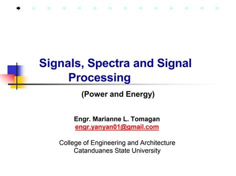 Signals Module Part 01 Engr Xxxx 1 Pdf