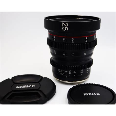meike 25mm t2 2 sony e mount cinema lens เลนส์ถ่ายภาพยนต์ super35 aps c image coverage aperture