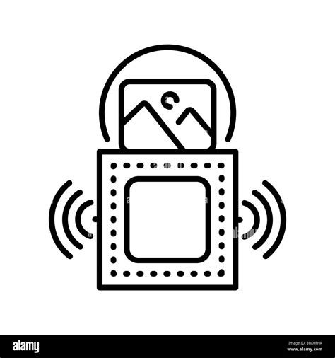 photoelectric sensor black line icon for digital and print projects