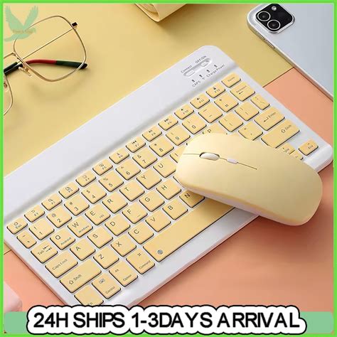 10inch Bluetooth Keyboard Mouse Rechargeable Wireless Keyboard For Laptop Androidandphone Shopee