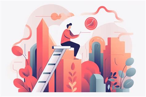 Premium Photo Business Growth And Strategy Concept Illustration