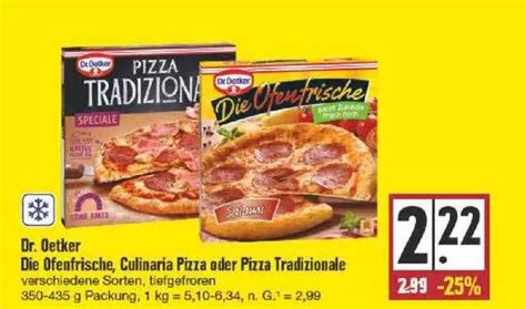 Dr Oetker Die Ofenfrische Culinaria Pizza Oder Pizza Tradizionale
