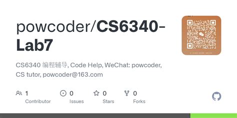 GitHub powcoder CS Lab CS 编程辅导 Code Help WeChat powcoder CS tutor powcoder