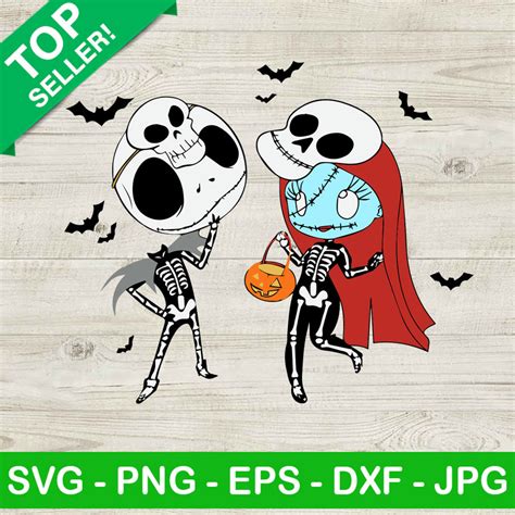 Jack Skellington And Sally Skeleton Svg Archives High Quality Svg