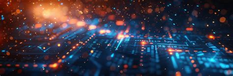 Abstract Digital Interface With Glowing Lights Premium Ai Generated Image