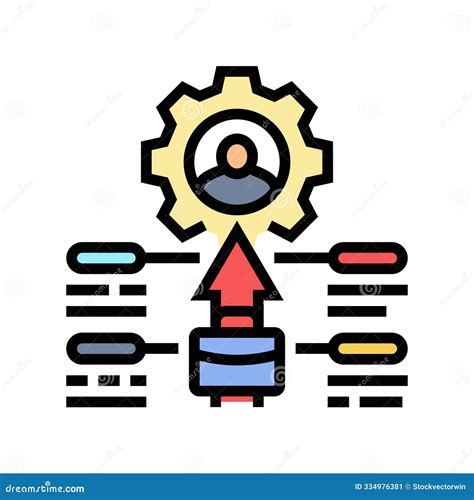 Workforce Planning Business Process Color Icon Vector Illustration