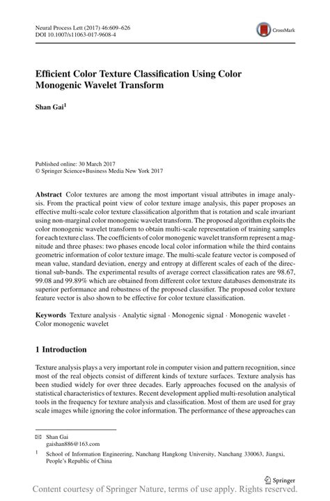 Efficient Color Texture Classification Using Color Monogenic Wavelet Transform