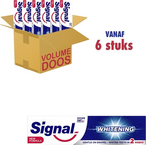 Signal Tandpasta Whitening 6 X 100ml Bol