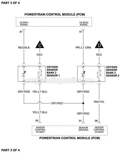 Oxygen Sensors Circuit Wiring Diagram L V Ford F F Light Duty