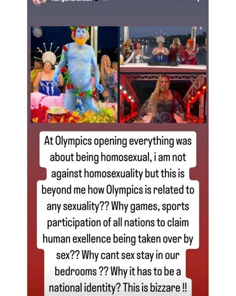Why Cant Sex Kangana Ranaut Slams Paris Olympics For Sexualised