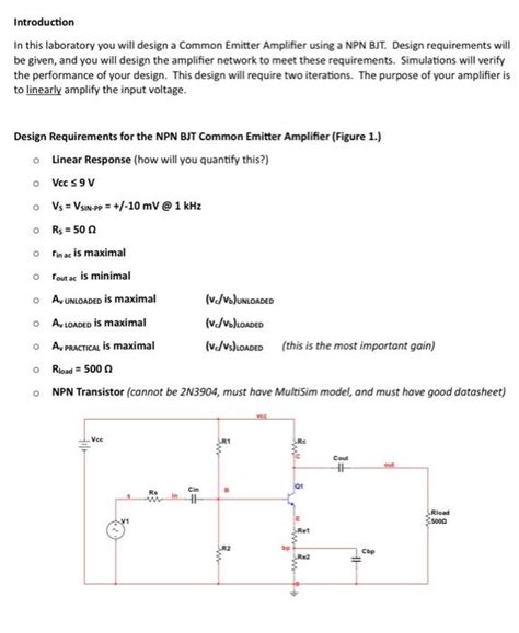 Introduction In This Laboratory You Will Design A
