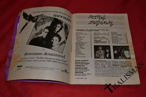 Museo Thalía En Nebraska Revista Notitas Musicales Mexico 09 15 1988
